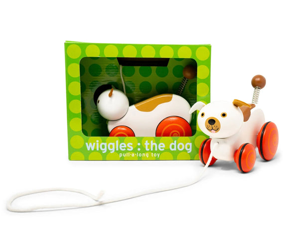 Wiggles the Dog Pull Toy – Queen Bee Giftery